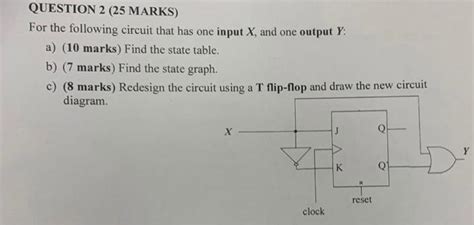Solved QUESTION MARKS For The Following Circuit That Chegg