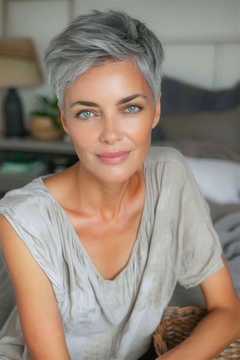 25 Gray Pixie Hairstyles For The Modern Chic Woman Short Grey