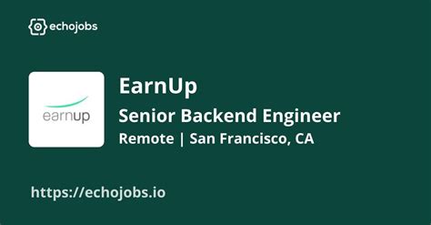 Earnup Is Hiring Senior Backend Engineer Money Operations Usd 180k