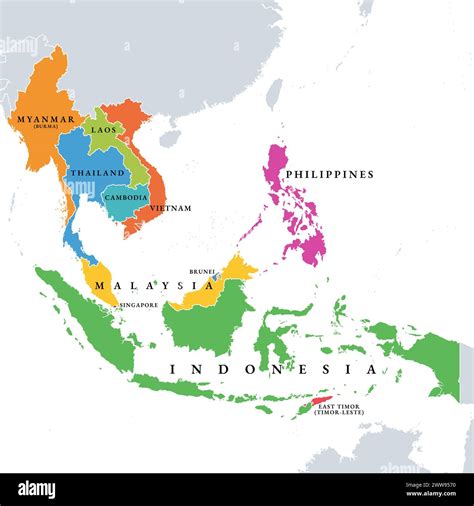 Southeast Asia Countries Map