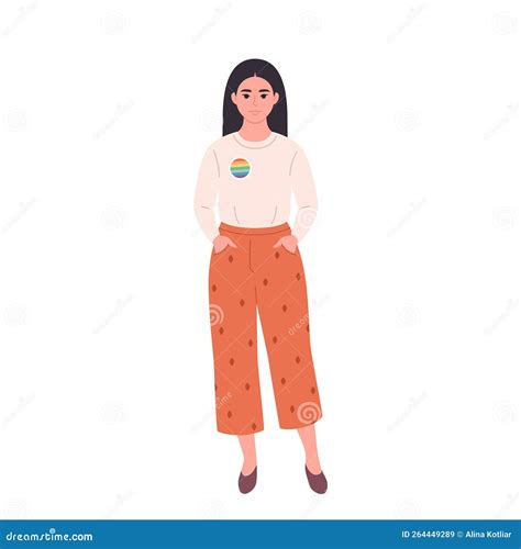 Non Binary Gender Of People Pronouns He She They Flat Vector Stock Illustration With Gender