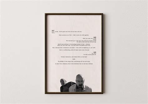 Breaking Bad Hank Schraders Death Scene Script Poster Famous Scene