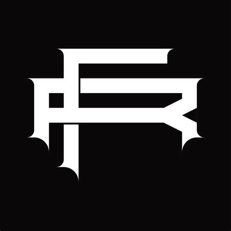 Rf Logo Monogram With Vintage Overlapping Linked Style Design Template 16568172 Vector Art At