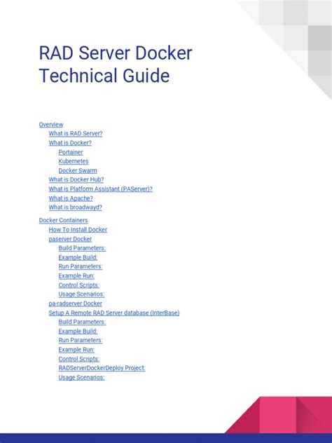 Rad Server Deployment With Docker Pdf