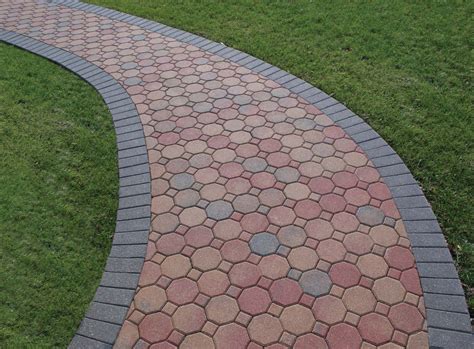 Cobble Stone Paver Shield™ Pavers Nicolock Colorful Paver Walkway