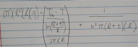 solved t r2 q 2πℓrln r r t tcs−t h2π r t ℓ 1