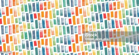 대담한 수직 브러시 스트로크가 있는 다양한 색상의 기하학적 이음매 없는 패턴 그래픽 프린트에 대한 스톡 벡터 아트 및 기타 이미지 그래픽 프린트 그런지 이미지 기법