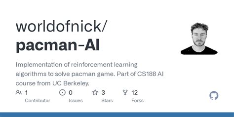 github worldofnick pacman ai implementation of reinforcement learning algorithms to solve