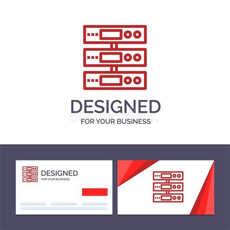 Creative Business Card And Logo Template Server Data Storage Cloud