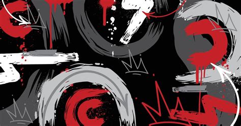 Abstract Graffiti Art Background With Scribble Throw Up And Tagging