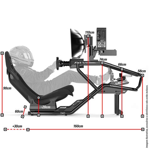 Cockpit Fórmula Fx1 Estação Completa Fx1 Completo Extreme Simracing