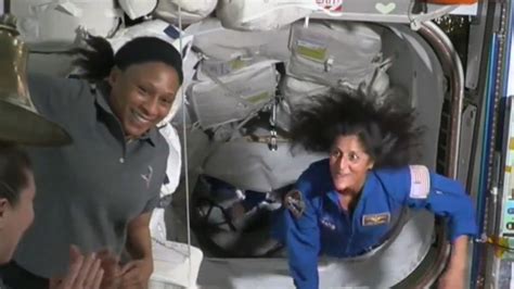 Indian Origin Astronaut Sunita Williams Reaches International Space Station Celebrates With A