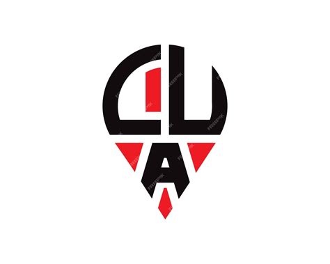 Premium Vector Lua Letter Location Shape Logo Design