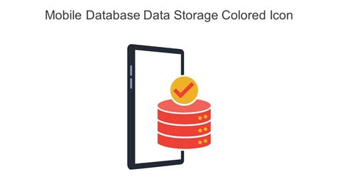 Mobile Database Data Storage Colored Icon In Powerpoint Pptx Png And