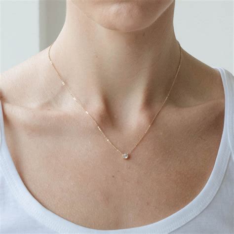 Round Zirconia Necklace 10 Juliet Aurel