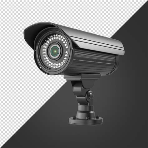 Premium Psd Cctv Camera Isolated On White Background