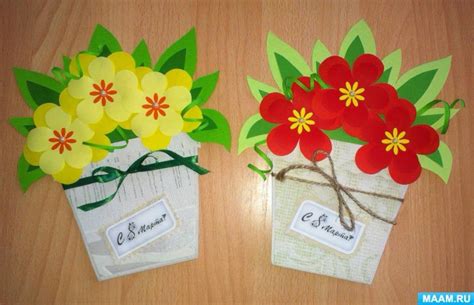 Поздравительная открытка для мам и бабушек «С 8 Марта своими руками Мастер класс 15 фото