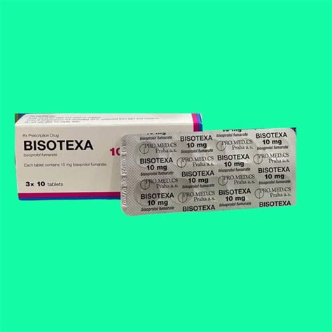 Thuốc Bisotexa 10mg Bisoprolol Fumarat 10mg Điều Trị Tăng Huyết áp