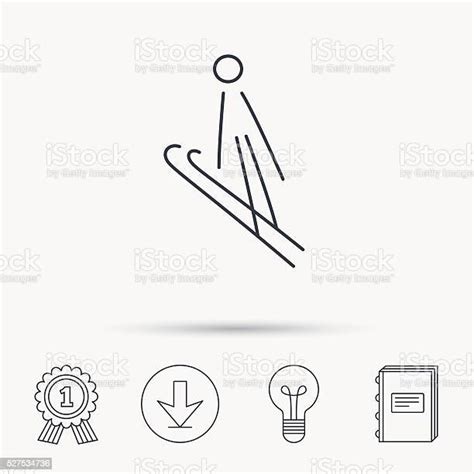 스키복 뛰어내림 아이콘크기 스키 익스트림 스포츠 팻말 겨울에 대한 스톡 벡터 아트 및 기타 이미지 겨울 곧은 교육 Istock