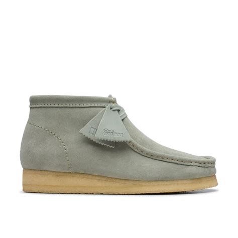 Clarks Wallabee Boot 26181139 Mens Gray Suede Lace Up Chukkas Boots £