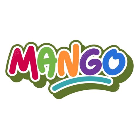 Cute Mango Text Vector Cute Mango Text Png And Vector With