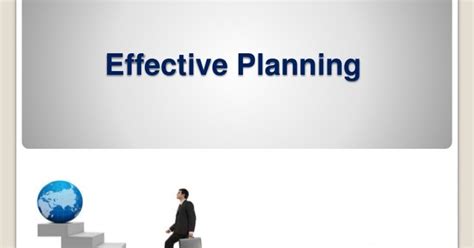 Effective Planning