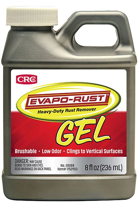Crc Evapo Rust Gel Rust Remover 8 Fl Oz Rust Remover For Vertical