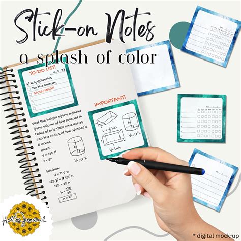 Premium Checklist Sticky Notes Cute Sticker Note Habits Tracker Cute