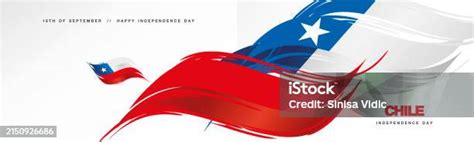 칠레 독립 기념일 추상 손으로 그린 칠레의 깃발 두 겹 전단지 흰색 배경 배너 0명에 대한 스톡 벡터 아트 및 기타 이미지 0명 3차원 형태 9월 Istock