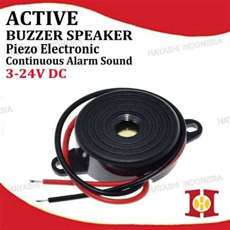 Jual Buzzer Speaker Piezo Active Continuous Industrial Alarm Sound Dc V Di Seller