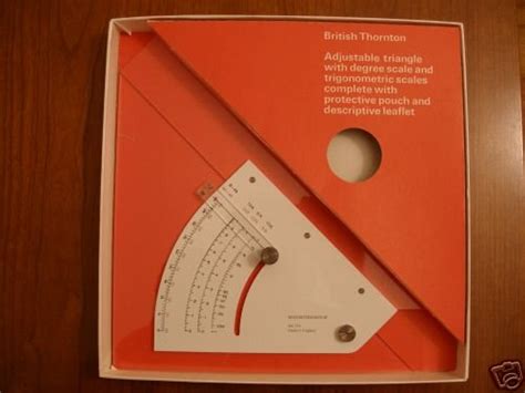 Thornton Triangle Drafting Aid Tool Equipment England 27127748