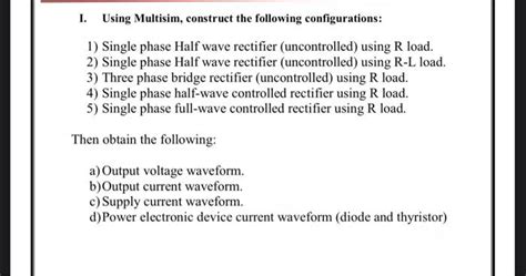 solved using multisim construct the following