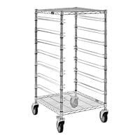 Quantum 21 X 24 X 69 Carbon Steel Mobile Bin Cart With 2 Wire