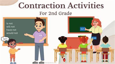 8 Educational Activities For Learning Contractions In 2nd Grade Number Dyslexia