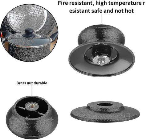 4 Pcs Pot Lid Knob Universal Replacement Pan Lid Cover Knobs Kitchen Cookware Knob Handle