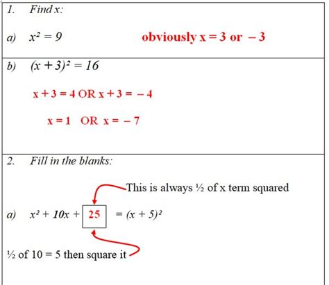 how to solve quadratic equation in one variable using completing the square method tessshebaylo