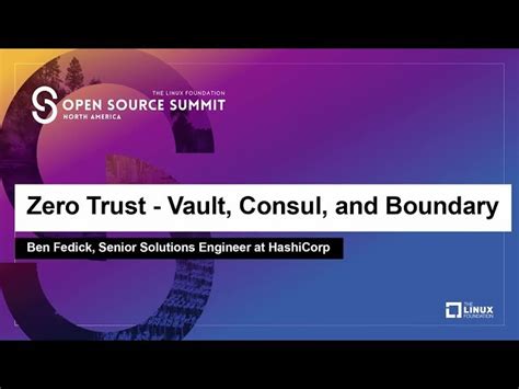 Free Video Zero Trust Vault Consul And Boundary From Linux