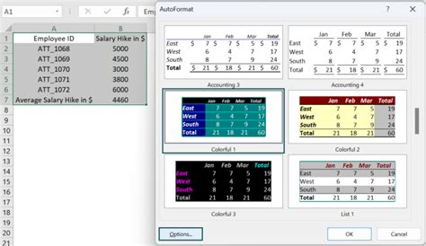 Auto Format In Excel Examples How To Unhide And Use