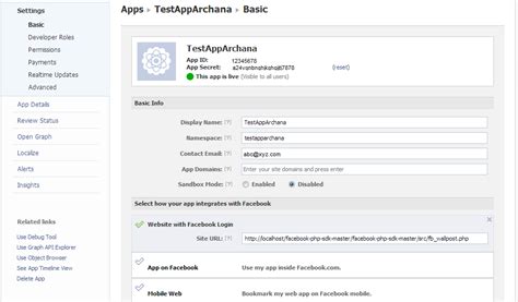 Php Script For Sharing Message On Facebook
