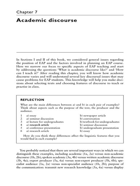 Academic Discourse Pdf Linguistics Discourse