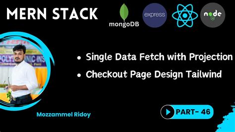 046 Single Data Fetch With Projection From Mongodb And Checkout Page Design Mozzammel Ridoy