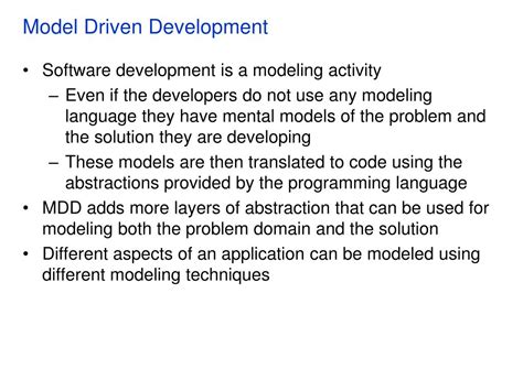 Ppt Model Driven Development Mdd Powerpoint Presentation Free Download Id3335401