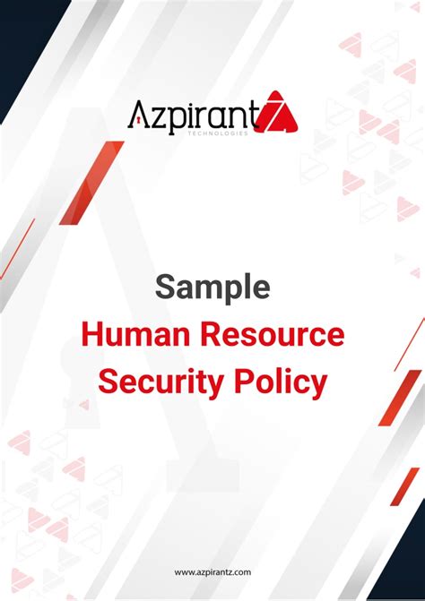 ppt [free resource] sample human resource security policy template powerpoint presentation