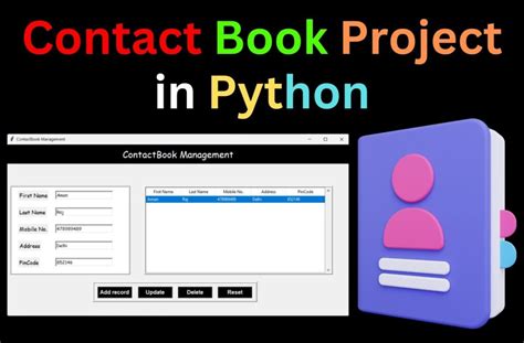 Contact Book Project In Python Copyassignment