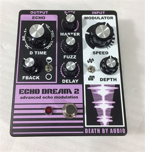 Death By Audio Echo Dream 2 Delay Fuzz Modulation Pedal Reverb