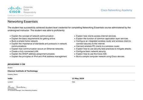 I M Happy To Share That I Have Completed Networking Essentials Course