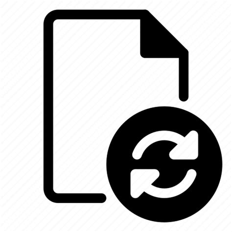 File Document Sync Synchronize Icon Download On Iconfinder
