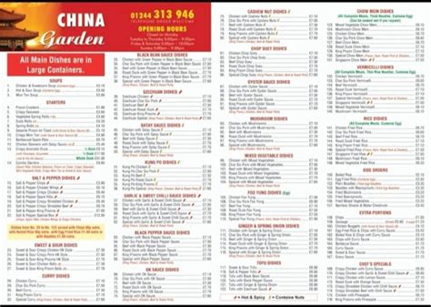 China Garden Full Menu Online