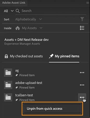 Manage Assets Using Adobe Asset Link