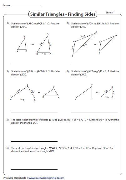 Scale Factor Practice Problems